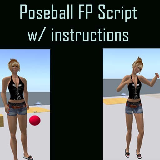 Second Life Marketplace - POSEBALL SCRIPT fp with instructions